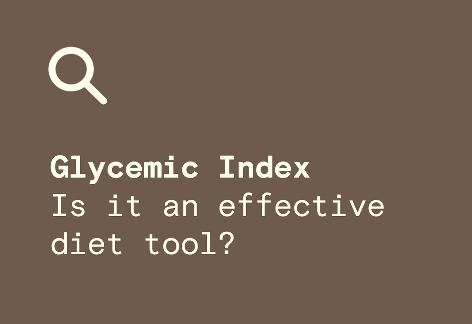 Glycemic Index as a diet tool? Effective or Not? – Modex